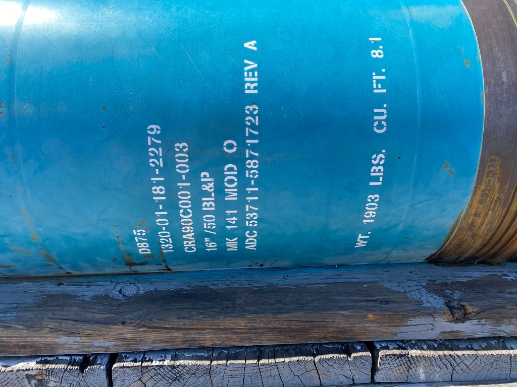 U.S. 16″/50 Mark 7 Gun – Fair Winds & Following Seas